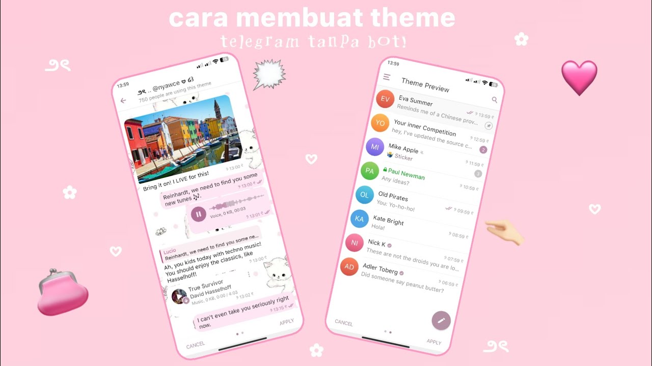 ౨ tutorial membuat theme telegram tanpa bot! 𖹭 - YouTube