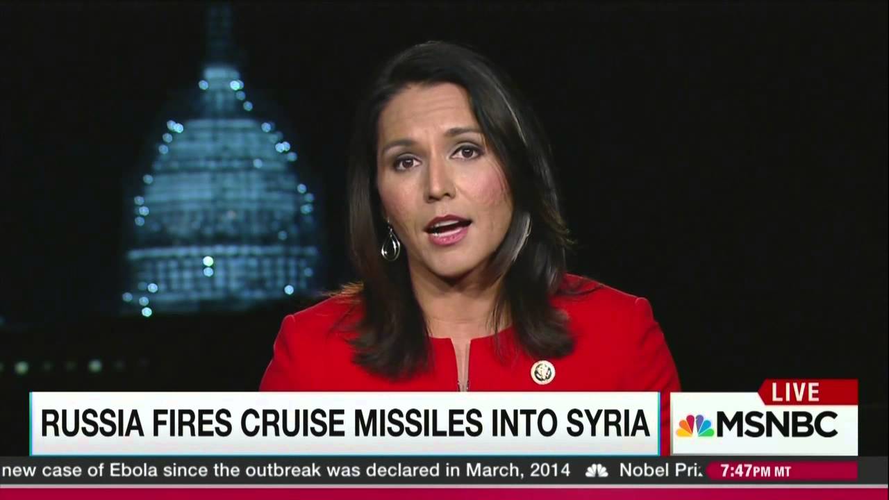 Rep Tulsi Gabbard on Rachel Maddow Show: Over-throwing Assad will ...