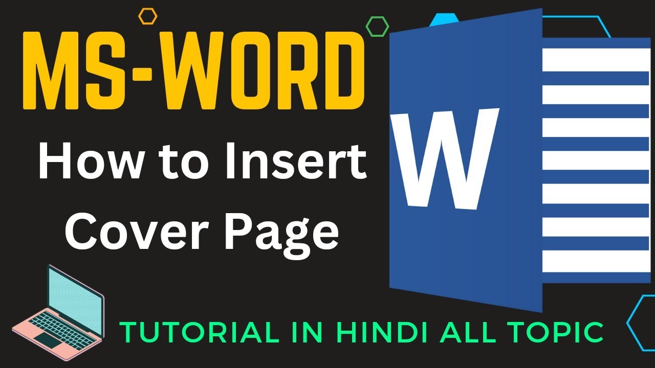How to insert Cover page in MSWORD #msword #msoffice #pagewatermark # ...