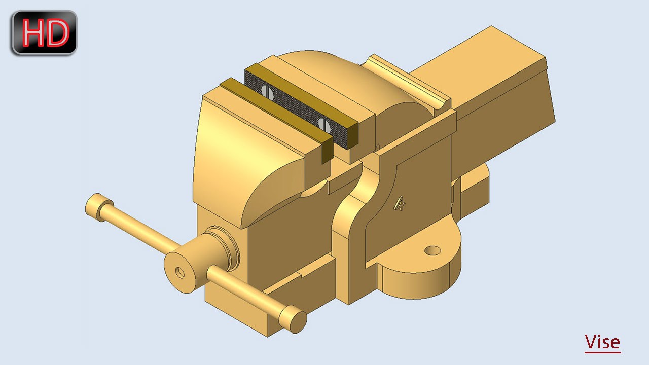 🔖 Vise || Creo Parametric Tutorial || (Volume-1) - YouTube
