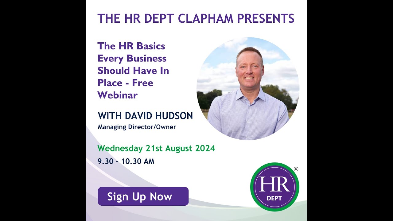 Webinar: The HR Basics Every Business Should have in place - YouTube