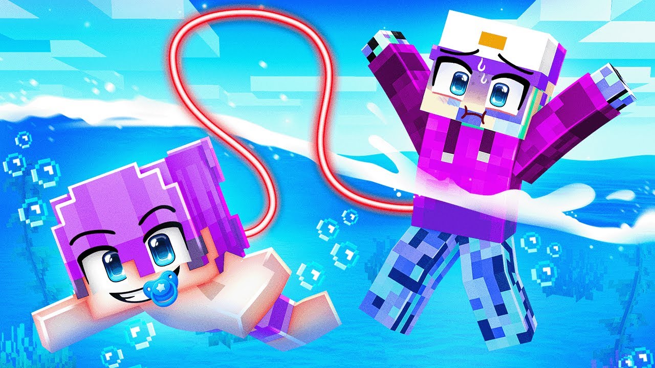 Dash and Baby Dash Share ONE LIFE in Minecraft! - YouTube