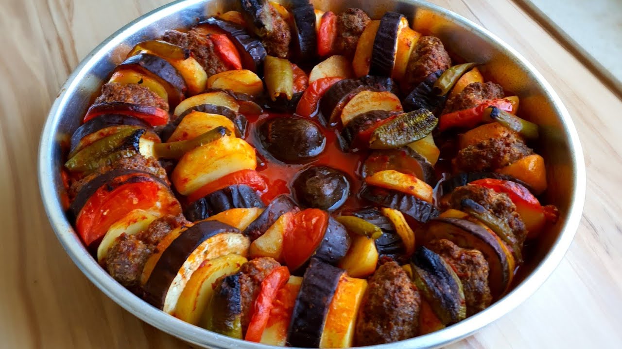 Dizme Kebabı Köfteli Patlıcanlı Patatesli Çok Lezzetli ‼️ - YouTube
