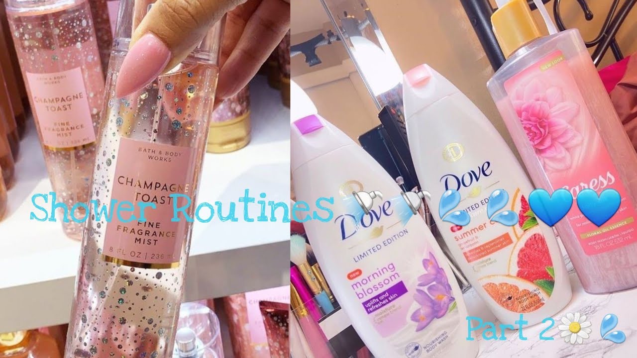 Tik Tok Shower Routines 🚿🚿💦💙💦Part 2 - YouTube