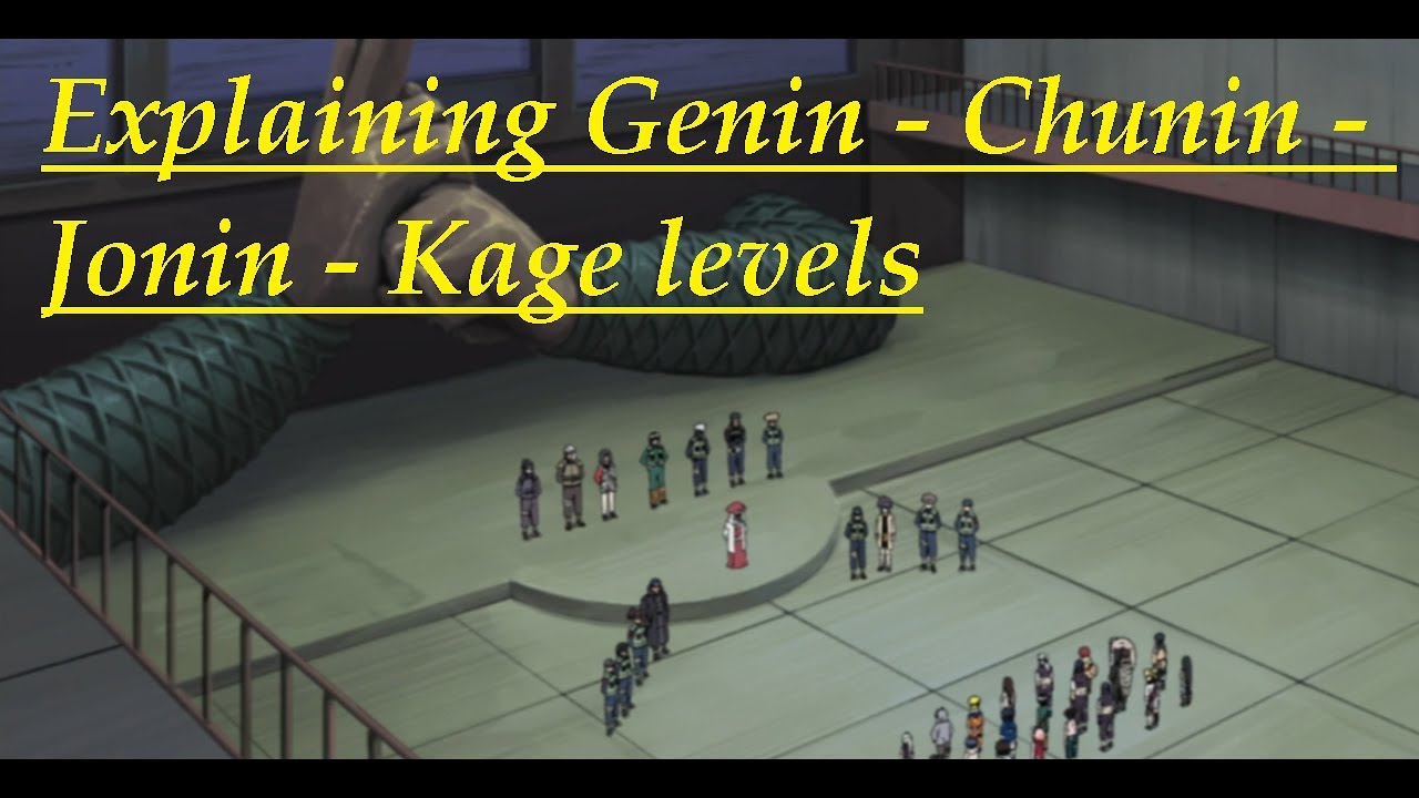 Explaining Genin Chunin Jonin Kage - YouTube