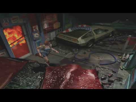 Jill Escaping the Exploding Gas Station 
