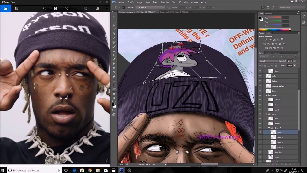 The Lil Uzi Vert Drawing - MSUdrawings - YouTube