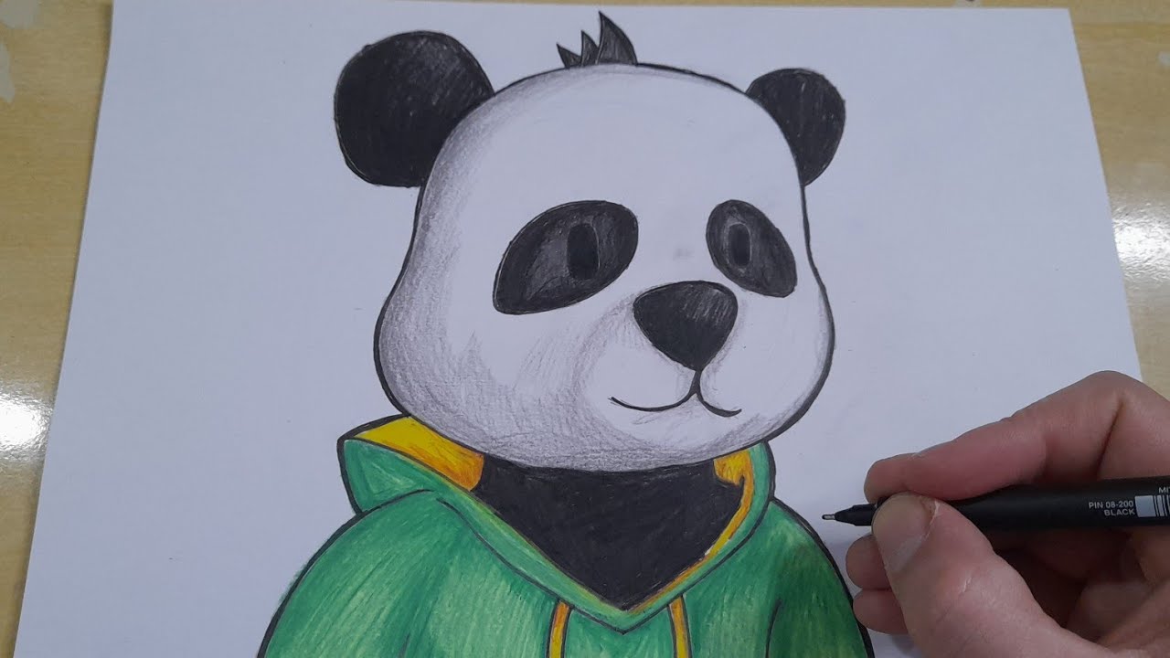 COMO DESENHAR a SKIN PANDA do JOGO STUMBLE GUYS passo a passo - YouTube