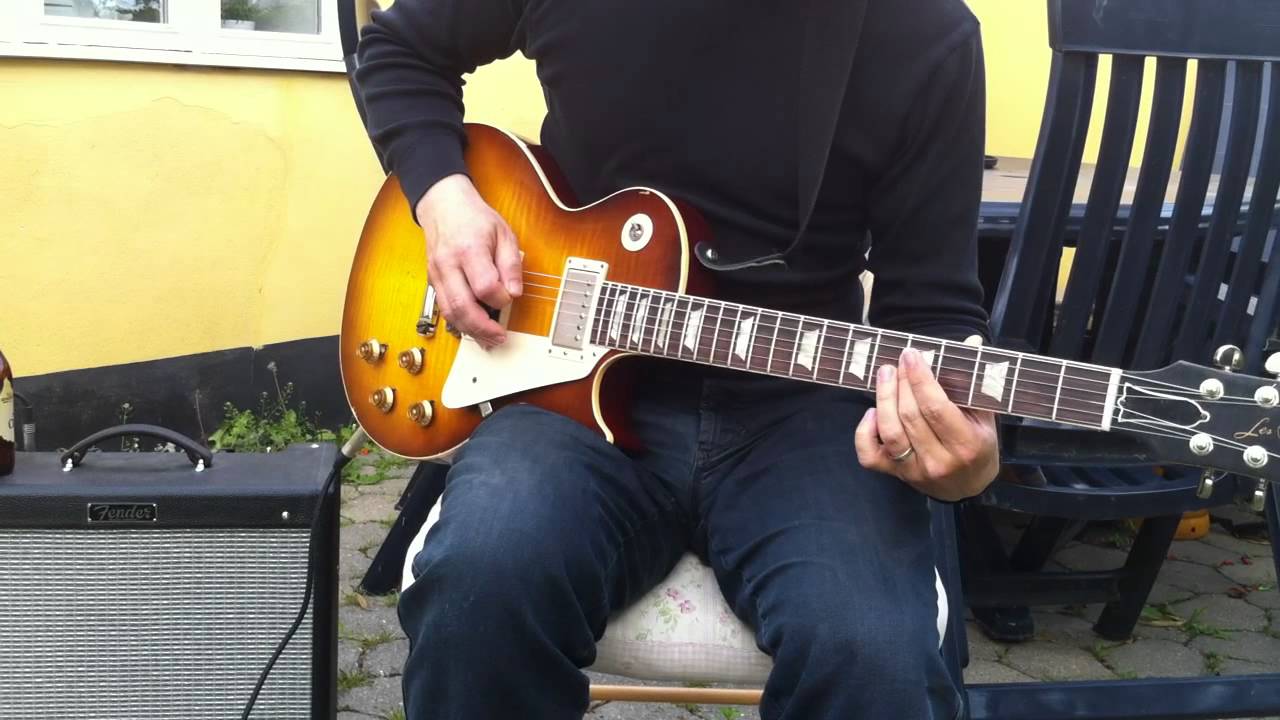 Gibson Les Paul Jimmy Page Number Two - humbucker vs. split - YouTube