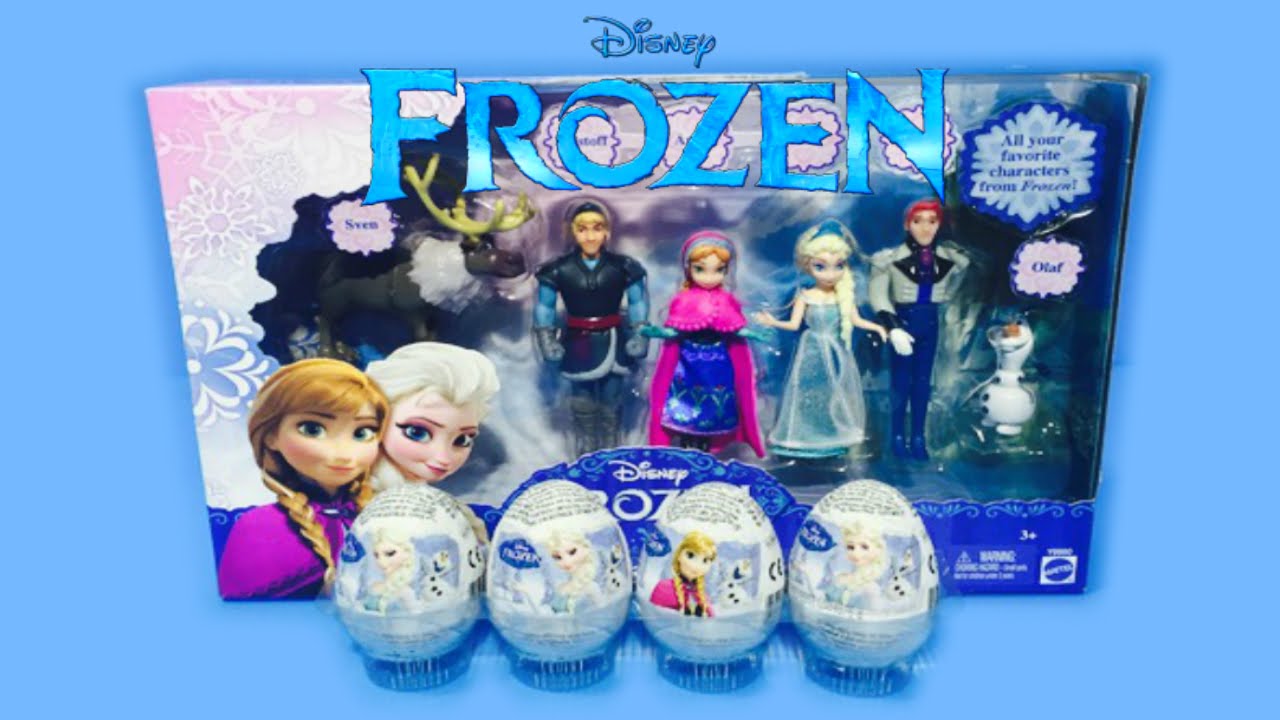 DISNEY FROZEN Complete Story Set and FROZEN KINDER Surprise Eggs - YouTube