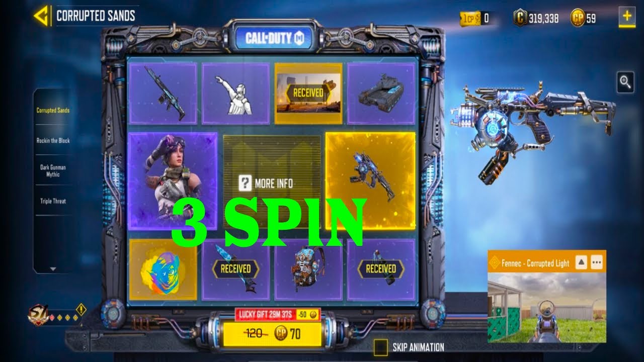 3 Spins on New Corrupted Sands Draw | Legendary Fennec Corrupted Light ...