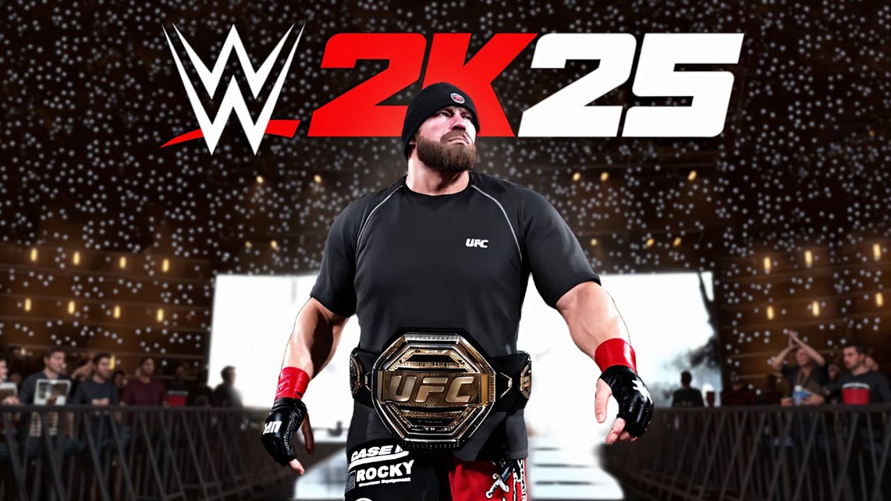 UFC Brock Lesnar Entrance w/ UFC Belt┃WWE 2K25 Mods - YouTube