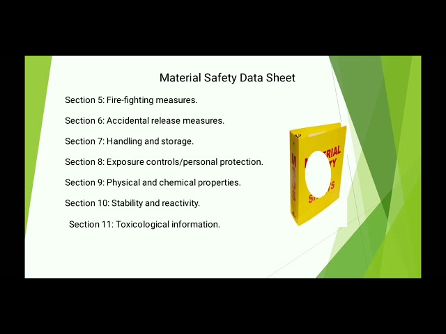 Toolbox Talk: Safety Data Sheets (SDS) And Labeling Garco, 54% OFF