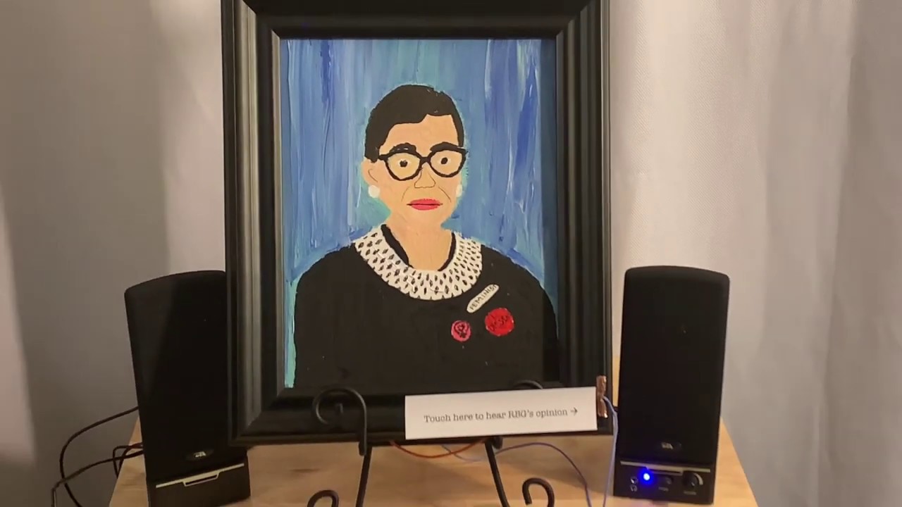 Talking Painting of RBG - YouTube