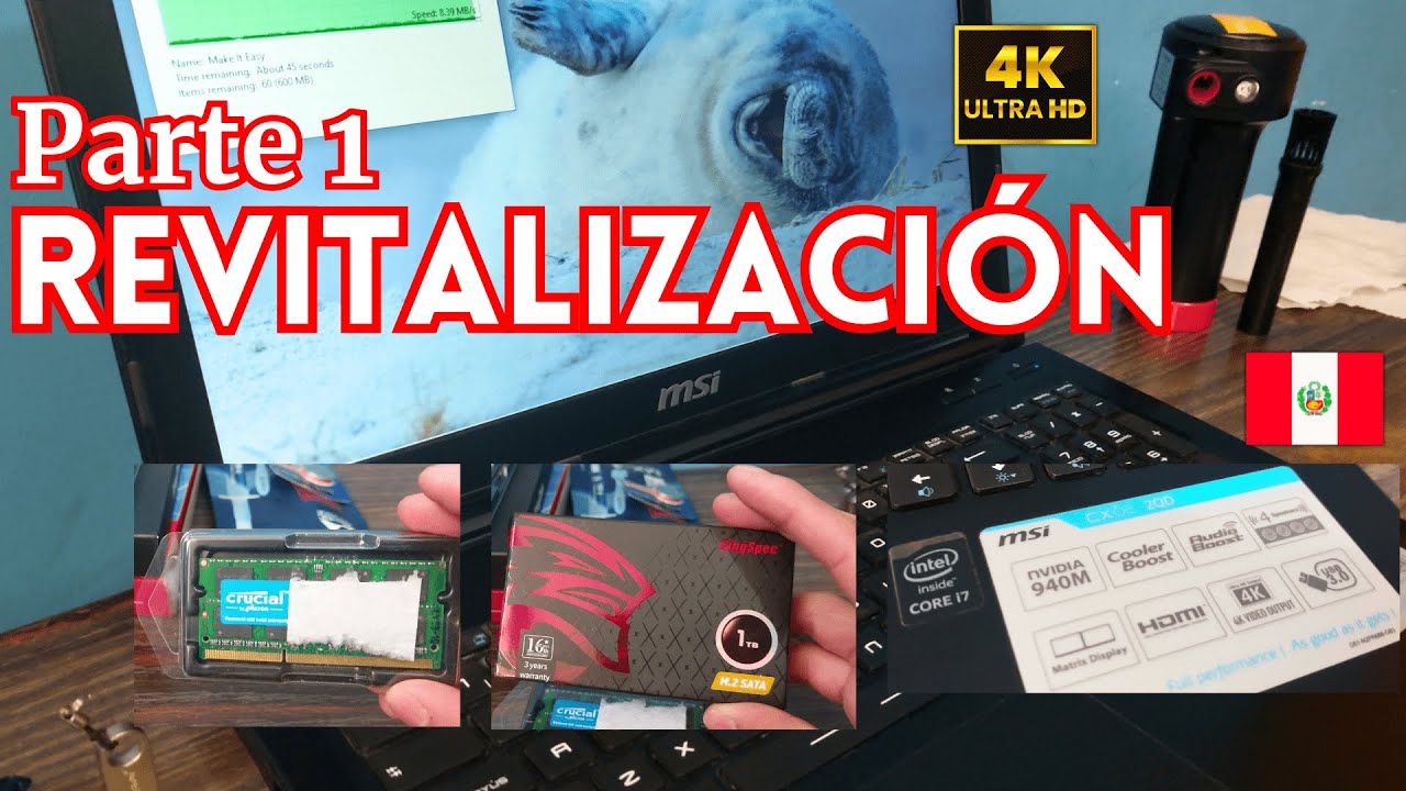 Limpieza, Renovación y Optimización Definitiva de una Laptop MSI CX62 ...