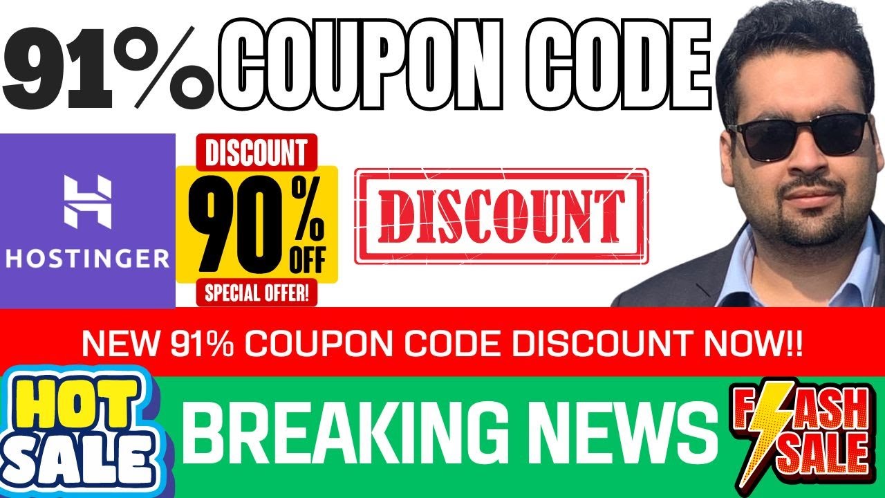 New Hostinger Coupon Codes 2024 - 91% Discount Code Coupon - YouTube