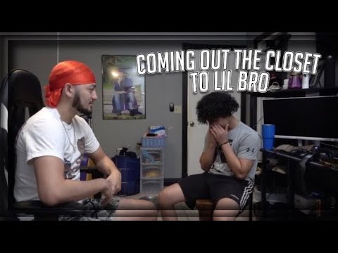 Coming out of the closet prank on LIL BRO! 😳🌈 - YouTube