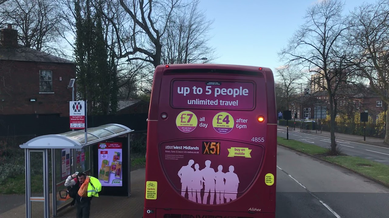 Part 2 of 2 on the 51 bus Birmingham - Walsall - YouTube