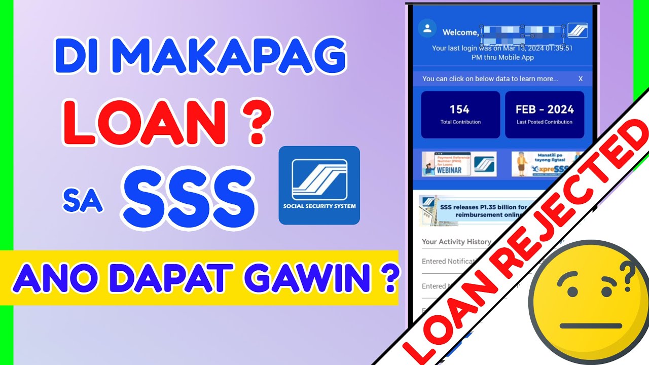 SSS Rejected Loan: Ano Dapat Gawin Para Makapag Loan SSS Approved - YouTube