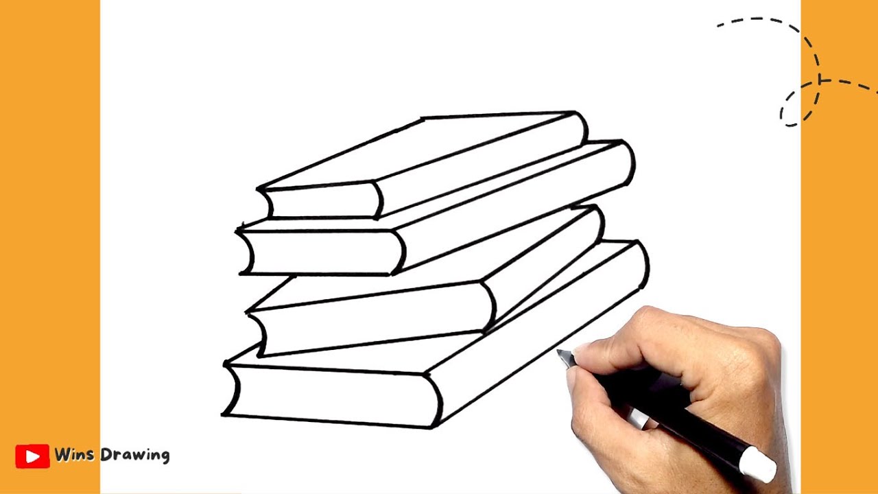 How to Draw School books - YouTube