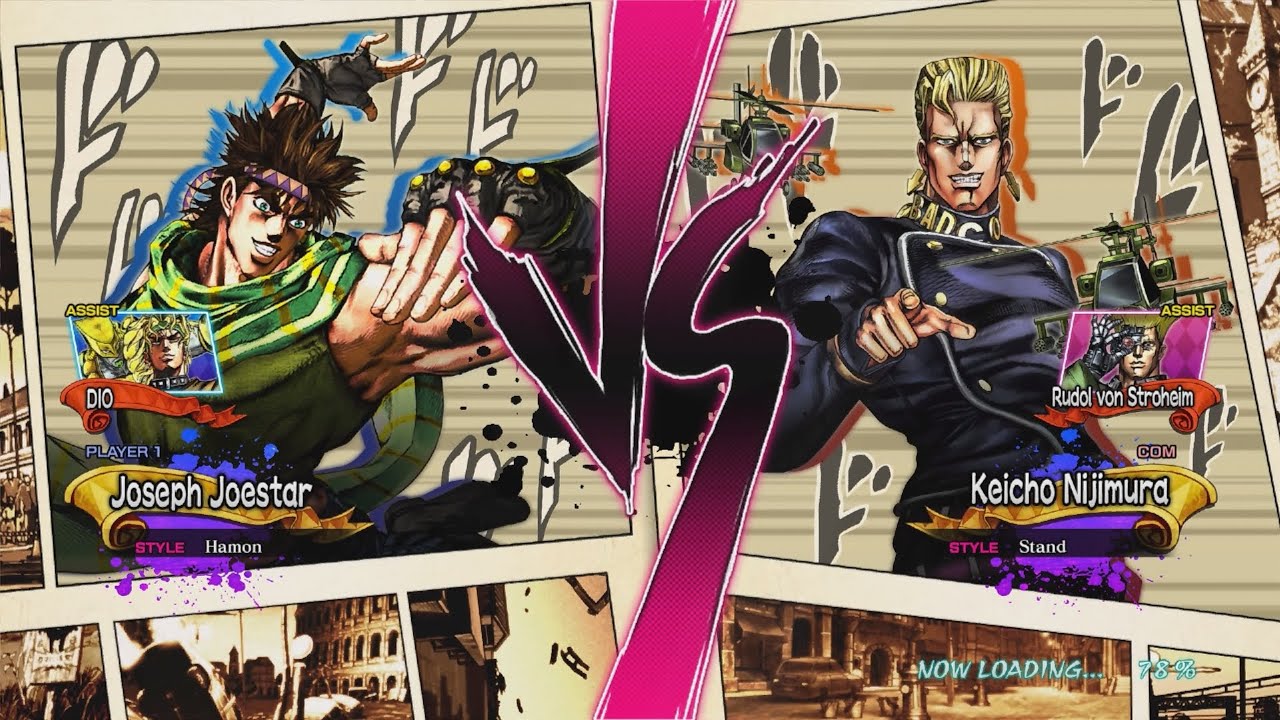JOSEPH JOESTAR vs KEICHO NIJIMURA - JoJo's Bizarre Adventure All Star ...