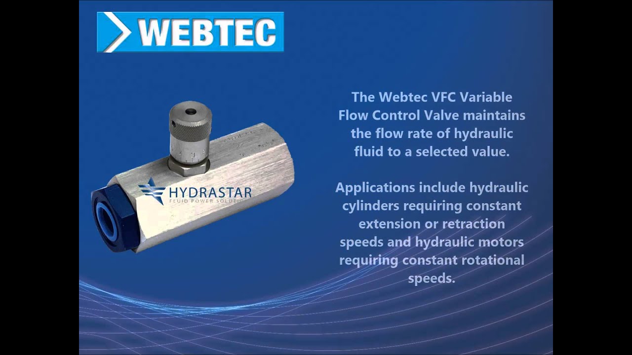 Webtec Products VFC Flow Control - YouTube