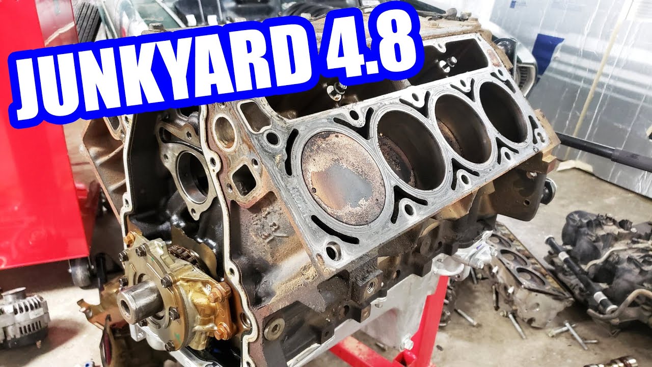 Disassembling the Junkyard 4.8L LS Engine for the S-10 Swap Burnout ...