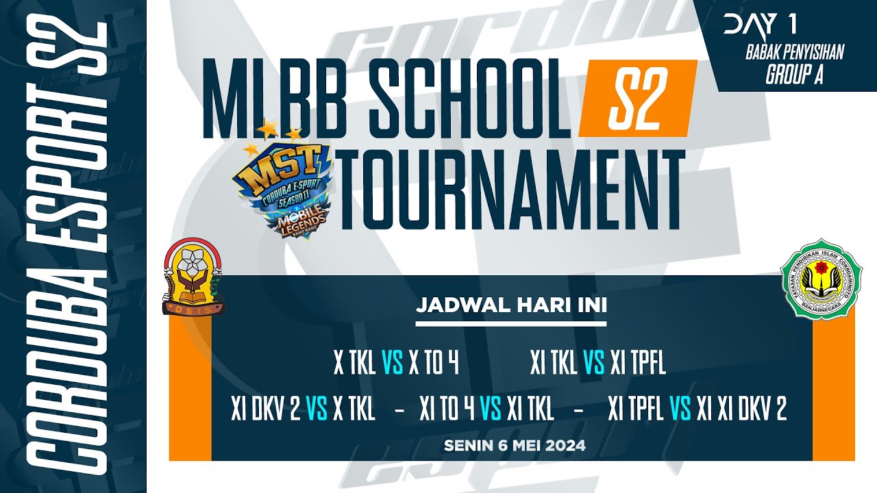 🔴LIVE MLBB SCHOOL TOURNAMENT CORDUBA E-SPORT S2 - MILAD CORDUBA KE 30 ...