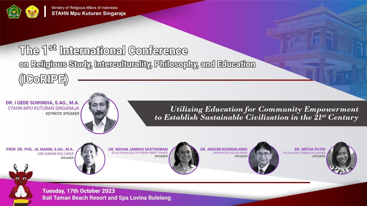 The 1st International Conference, Bali Taman Beach resort, 17th October ...
