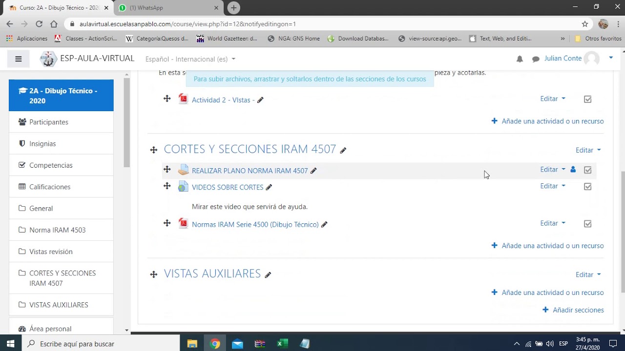 ¿Cómo subir una tarea realizada a la plataforma? - YouTube