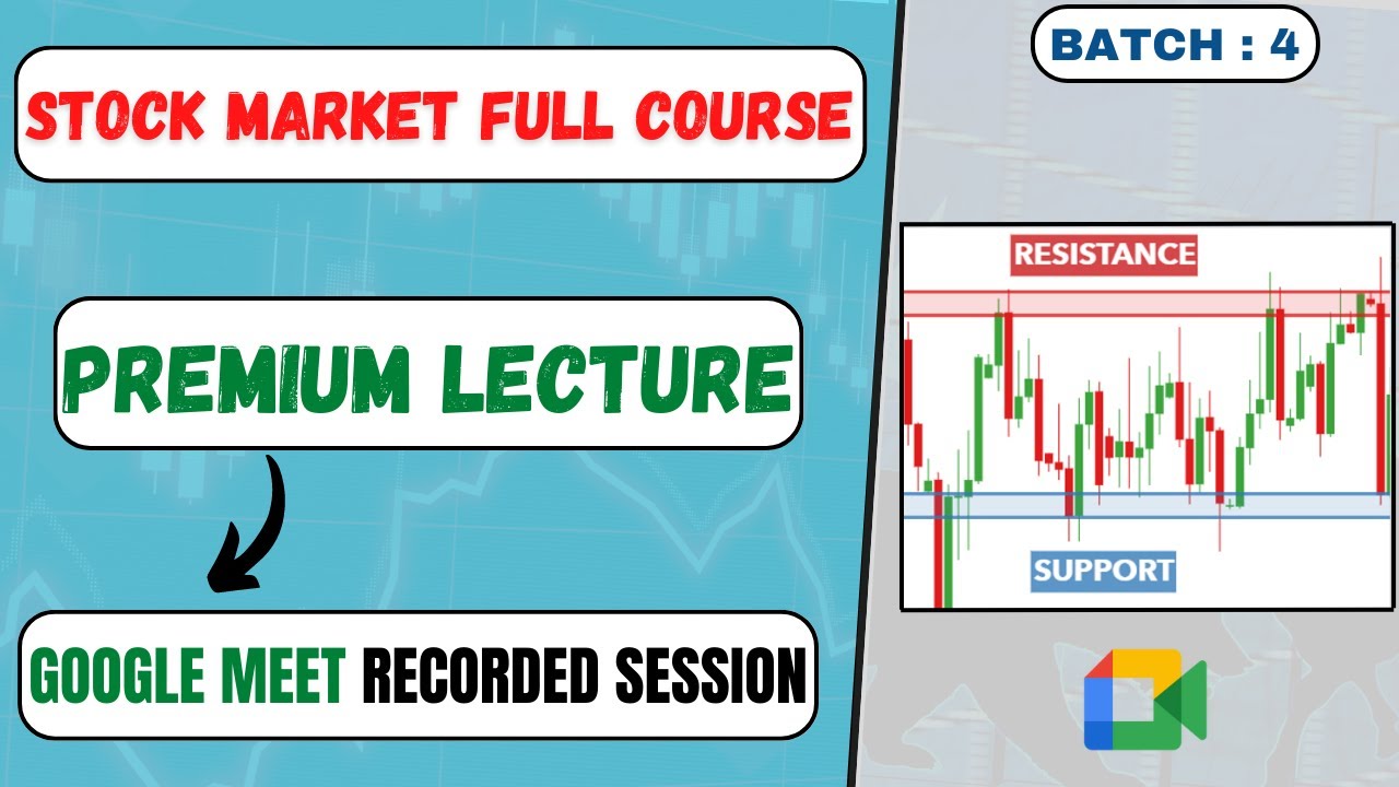 Stock Market Premium Lecture | Support and Resistance Trading For ...