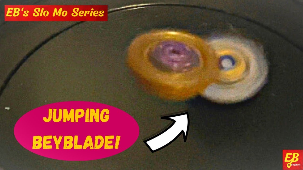 JUMPING BEYBLADE In Slo Mo! EB’s Slo Mo Series - YouTube