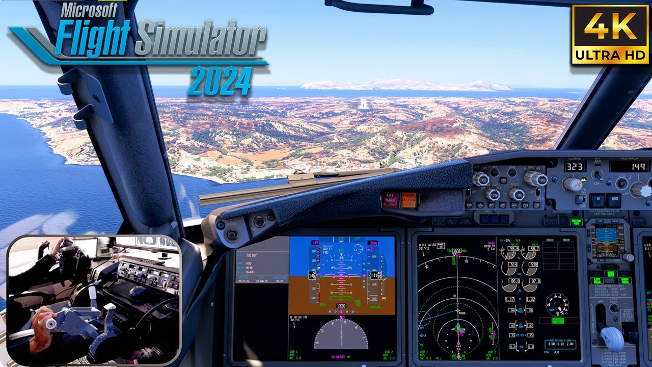TURBULENT LANDING KOS, GREECE!!! | Flight Simulator 2024 iFly Boeing ...