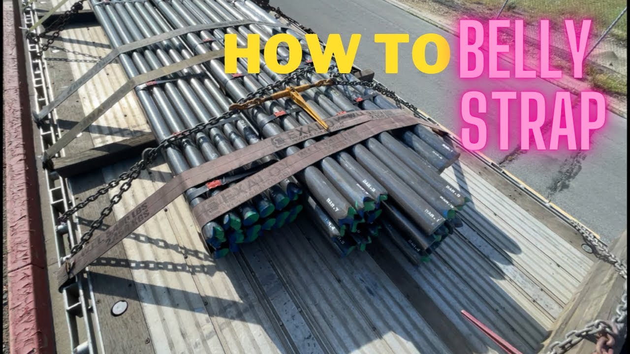 How to belly strap in flatbed - YouTube