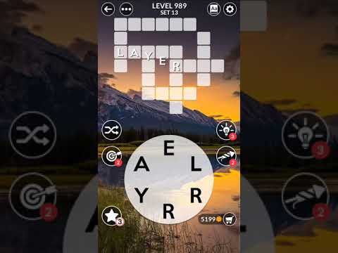 Wordscapes Level 989 | Answers - YouTube