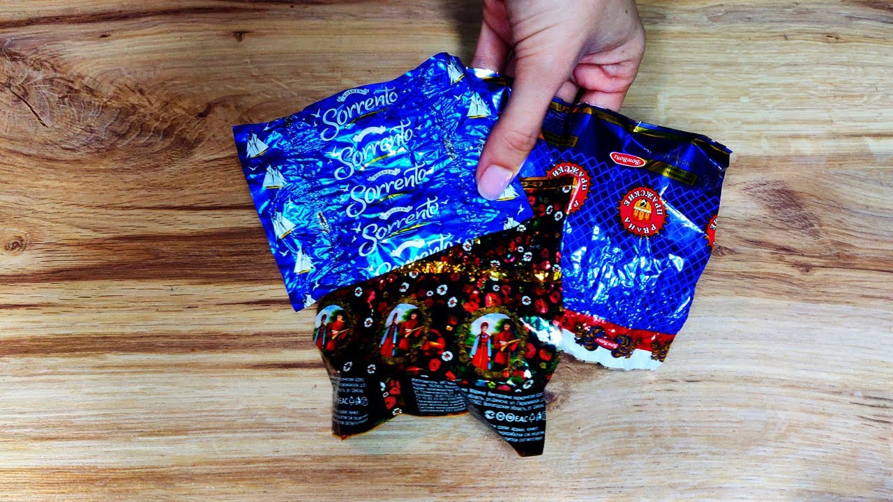 I don’t throw away candy wrappers I’ll show you what can be made of ...
