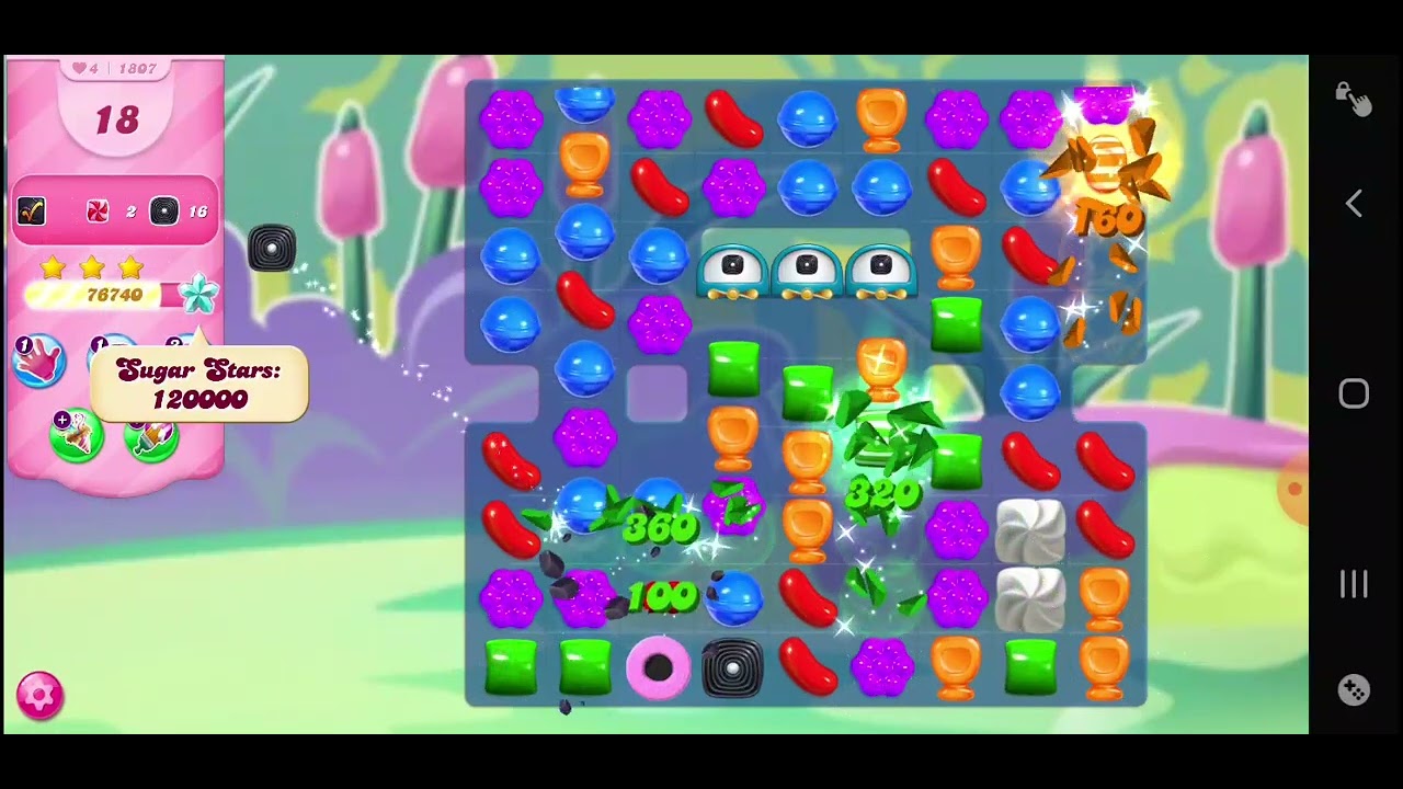 Candy Crush Saga Level 1807 - YouTube