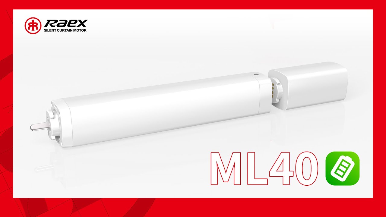 Raex motor thebattery curtain motor ML40 working with remote YR3202 - YouTube