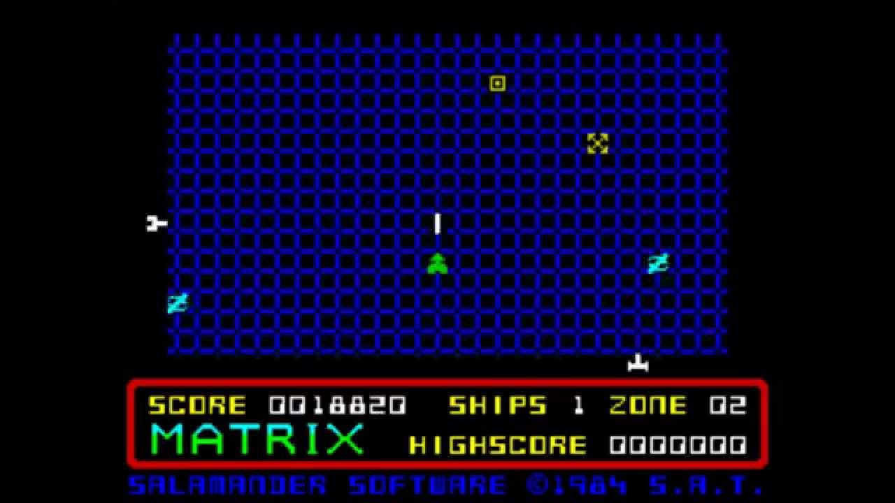Gridrunner 2 : Matrix (Salamander Software, 1984) (ZX Spectrum) - YouTube