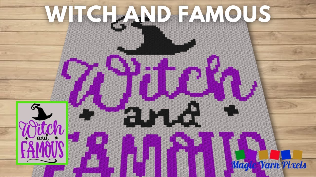 FREE GRAPH Witch And Famous C2C & Tapestry Crochet Pattern | Magic Yarn ...