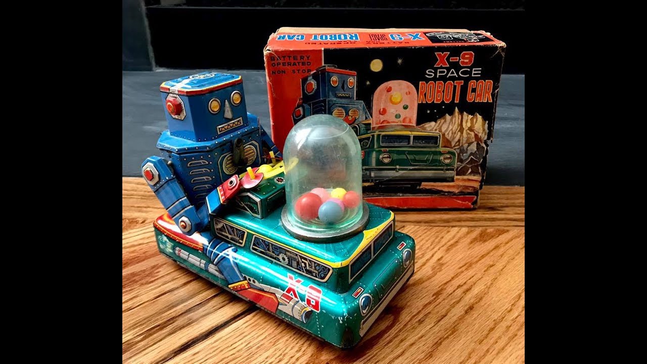 X-9 Space Robot Car by Masudaya Japan w/Original Box - YouTube