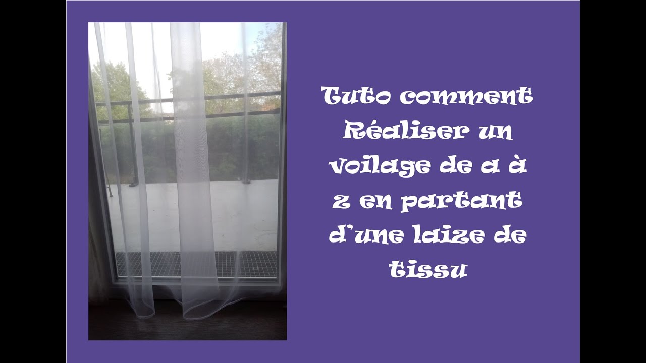 Tuto comment réaliser un rideau (voilage) de a à z à partir d'une laize ...