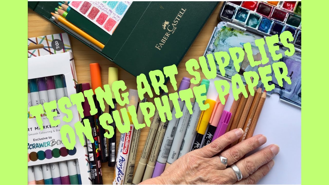 Testing Sulphite Paper with different mediums - YouTube