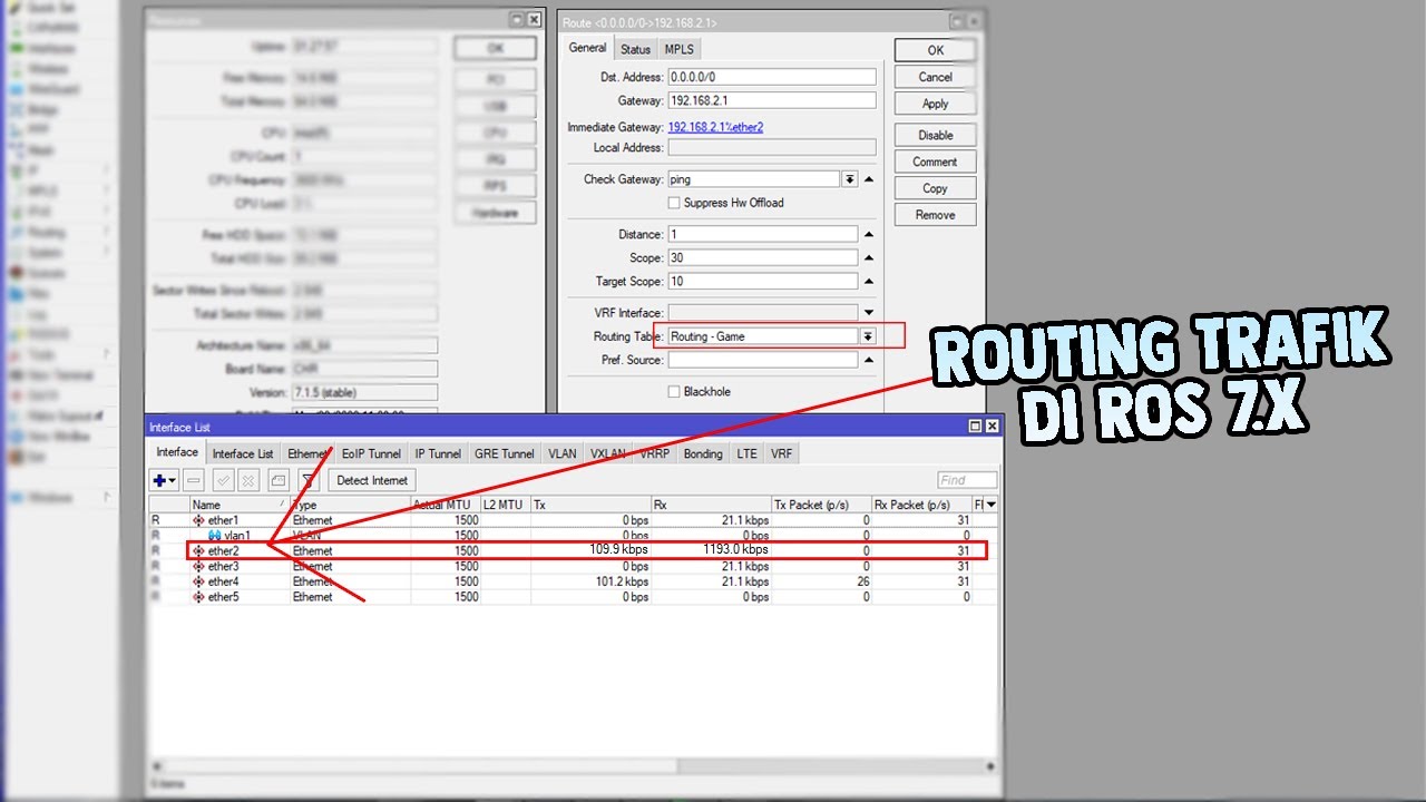 Tutorial Routing Trafik di ROS Versi 7.x - YouTube