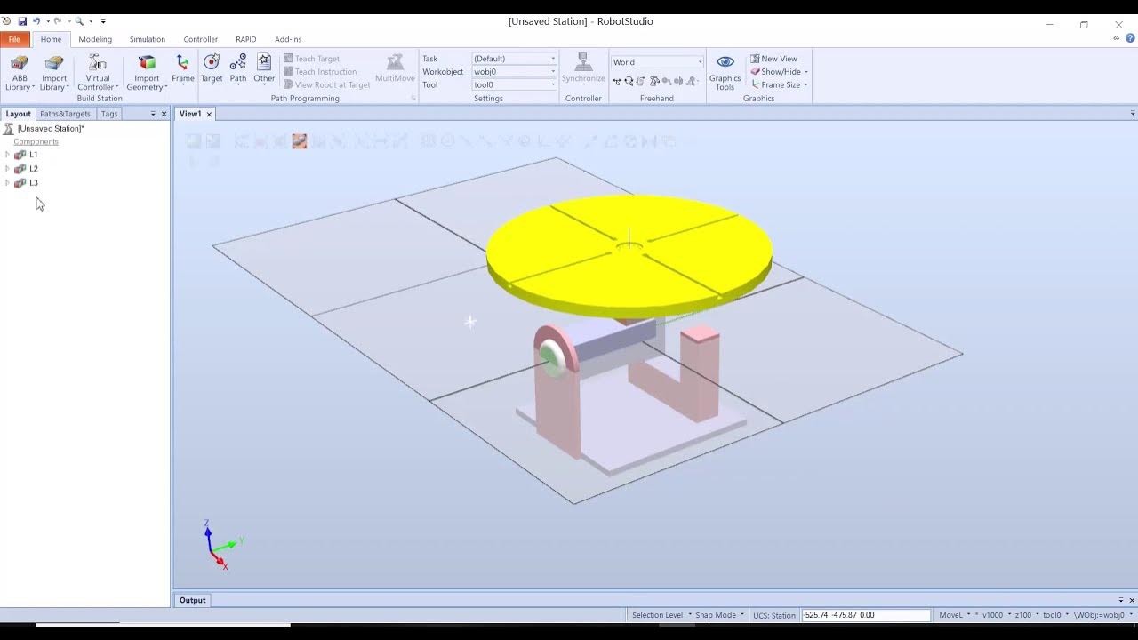 RobotStudio - Creating Mechanism TurnTable (Part 1/2) - YouTube