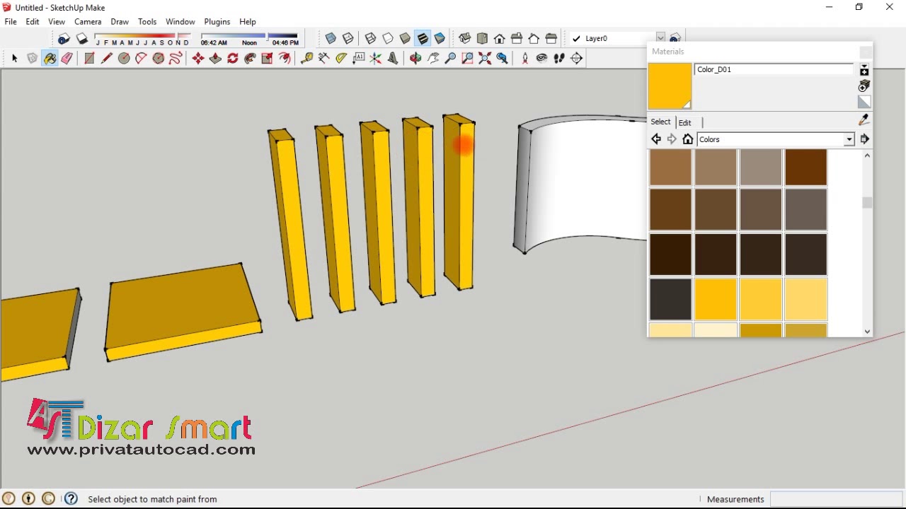 sketchup mapping material - YouTube