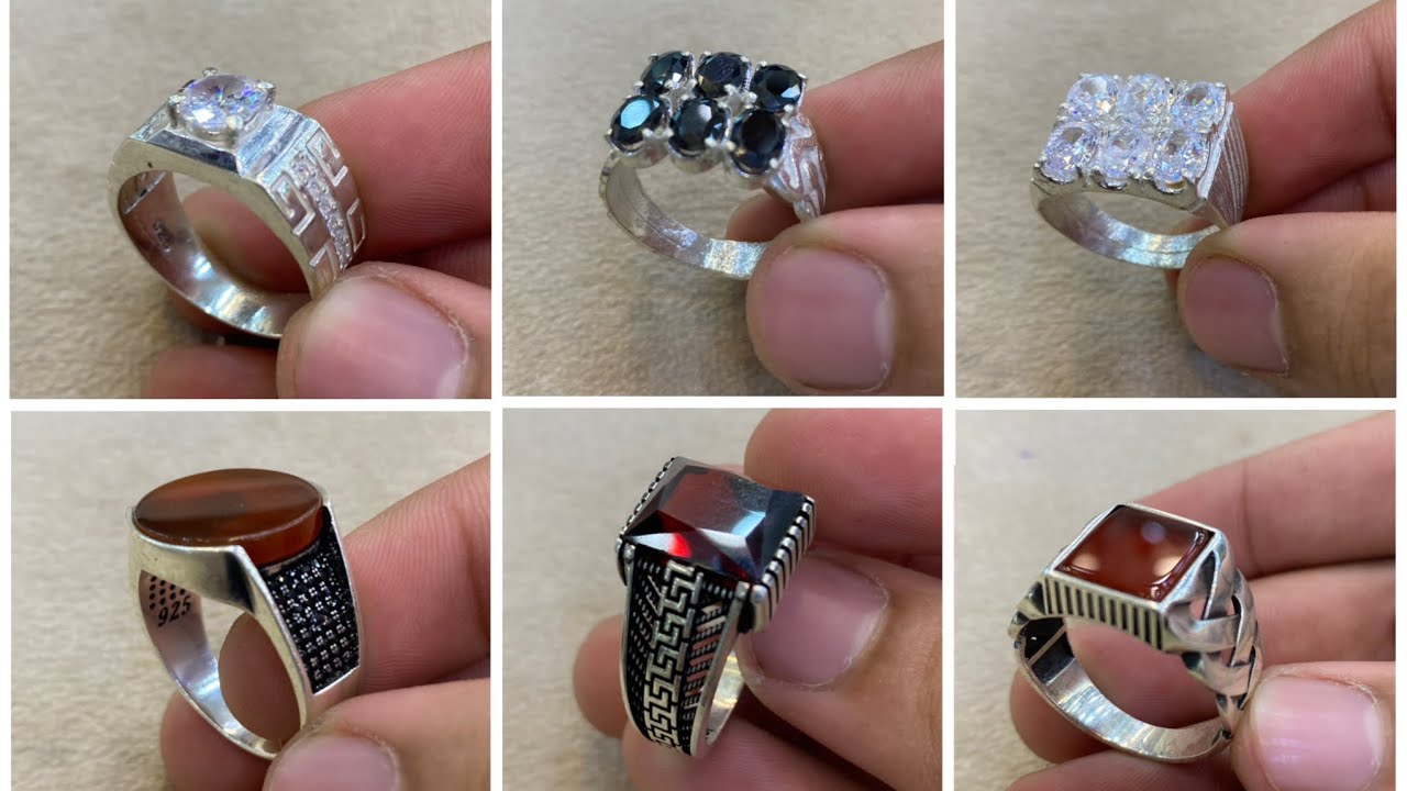 New silver chandi Rings designs 2025 pure 22K silver men’s Rings ...