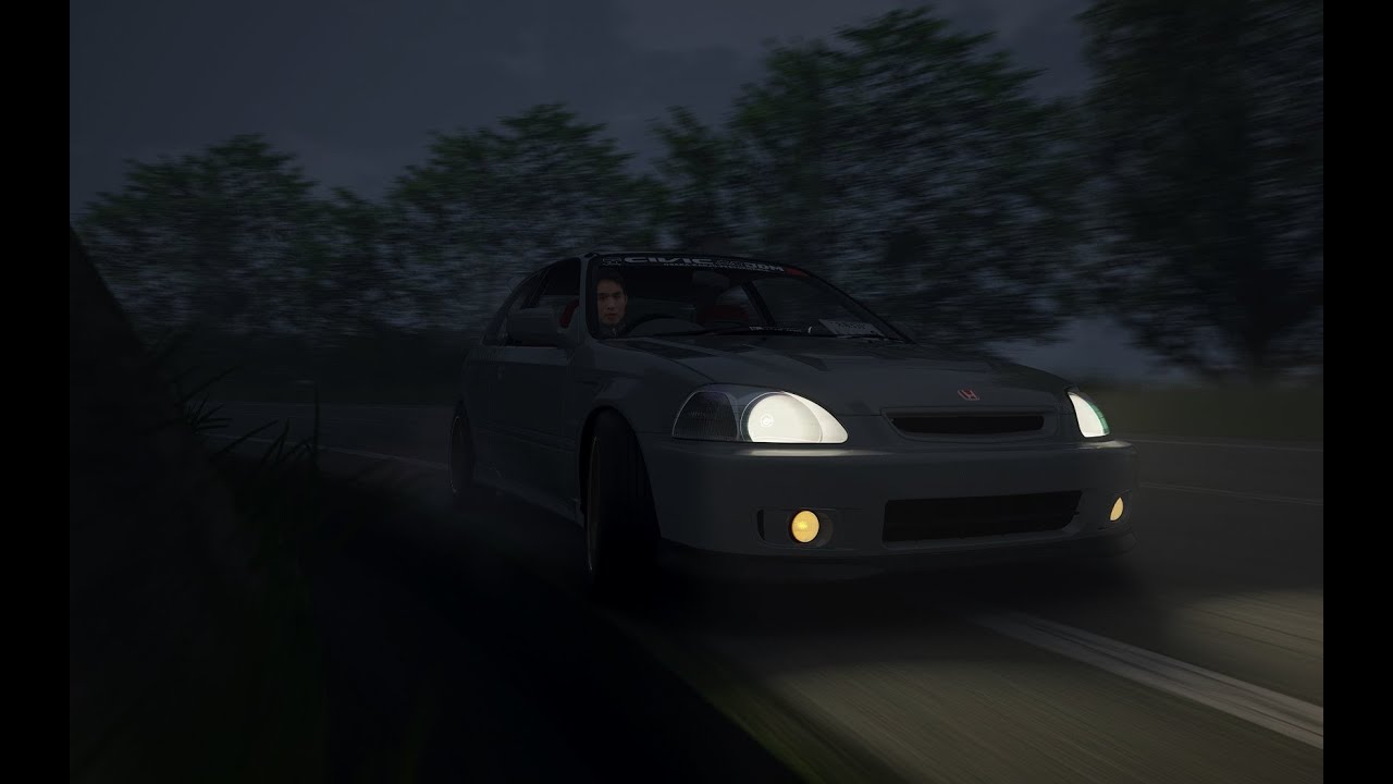 Civic EK9 Nagao Night Touge, with Eurobeat - YouTube