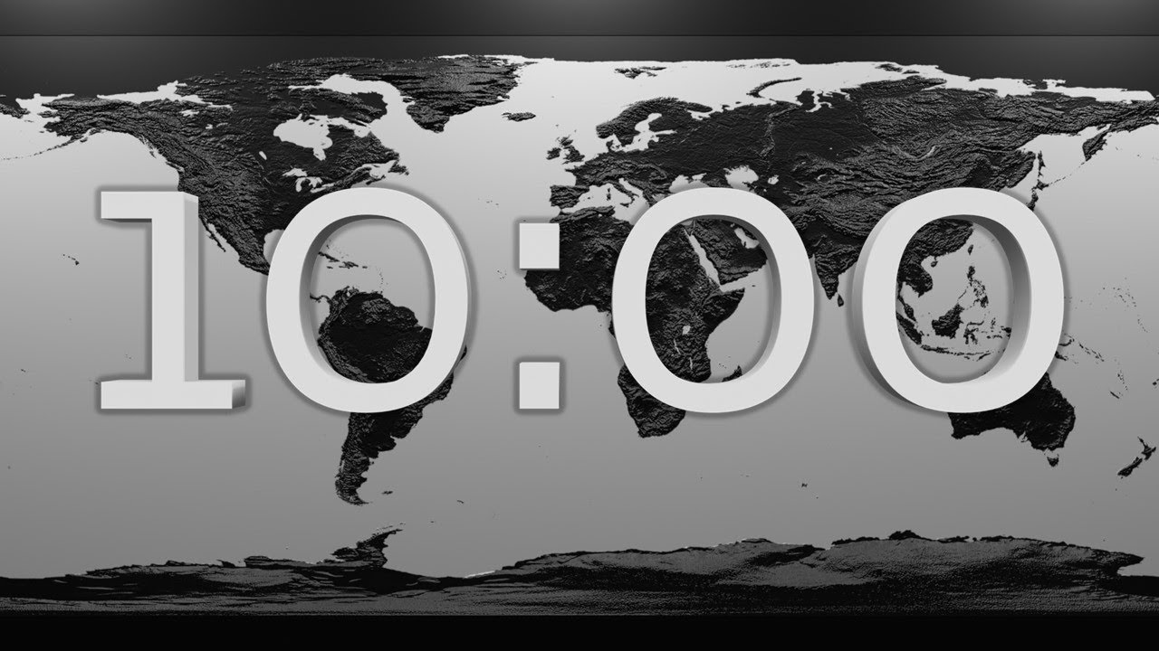 10 Minute Timer - World Map - YouTube
