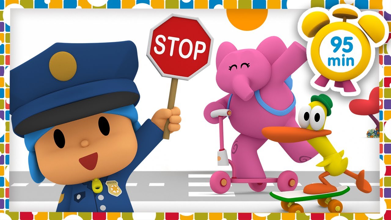 🚗 POCOYO in ENGLISH - Learn traffic rules [ 95 min ] | Full Episodes ...